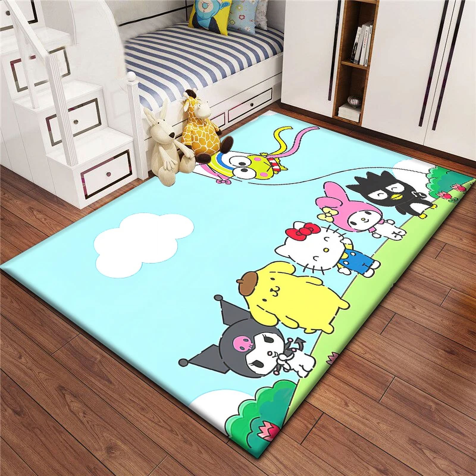 Kuromi Sanrio Lovely Carpet Rug for Living Room Bedroom Decoration ...