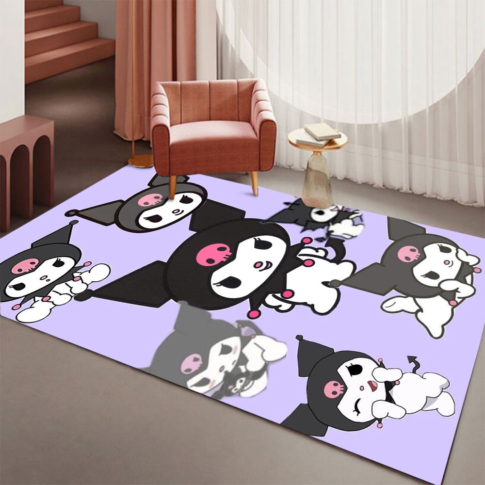 Kuromi Sanrio Lovely Carpet for Living Room Bedroom Decoration Picnic ...