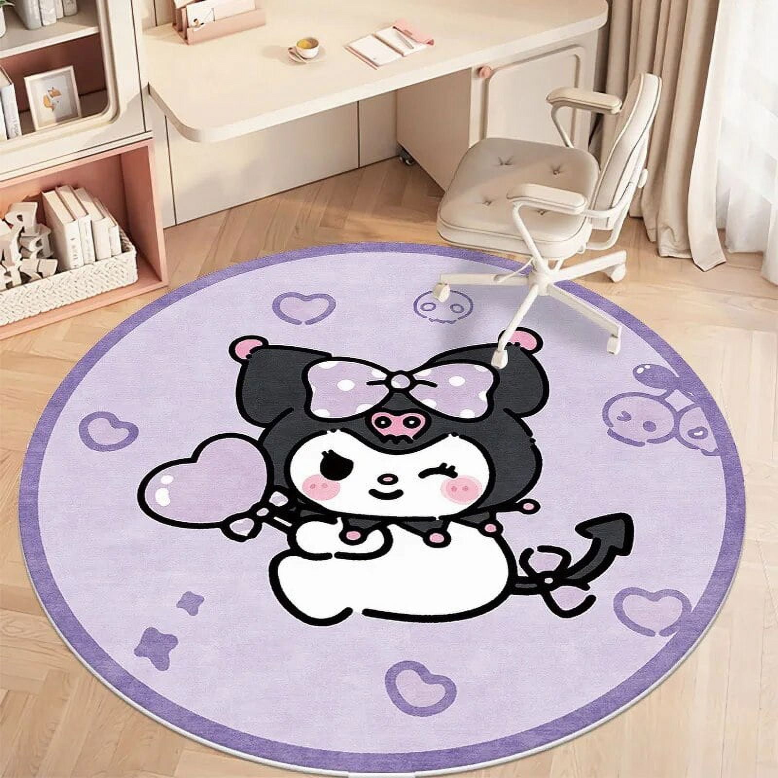 Kuromi Sanrio Pillow Kawaii Carpet Bathroom Mat Cute Chair Plush Toys ...