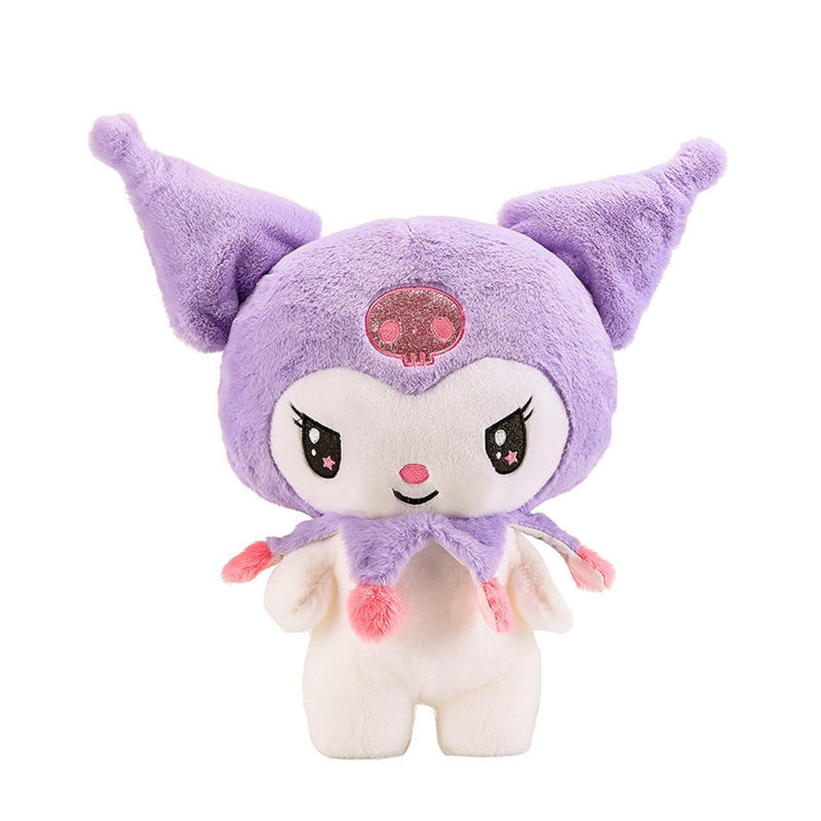 Kuromi Sanrio Stuffed Animal Fluffy Plush Toy Cozy Snuggles Sanrio ...