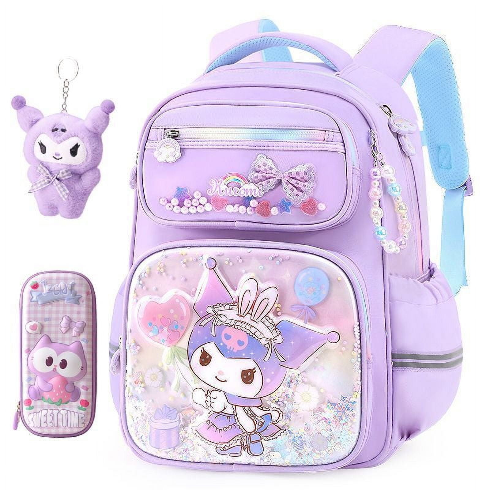 Kuromi School Bag New My Melody Backpack Spine Protector Burden ...