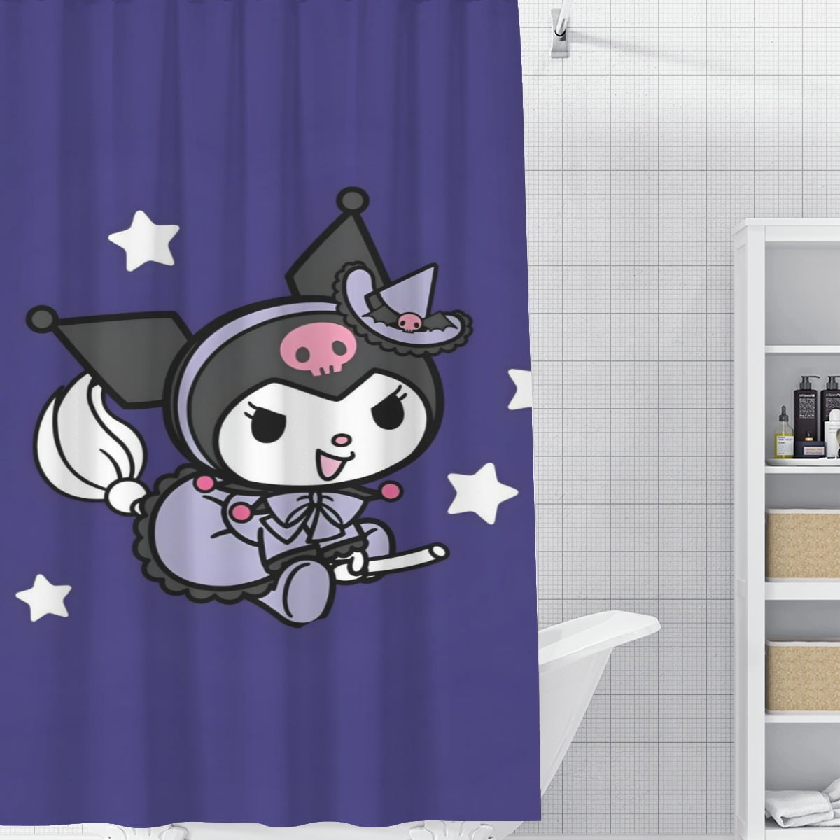 Kuromi Shower Curtain 35*70.8 Inches Waterproof And Durable Vivid ...
