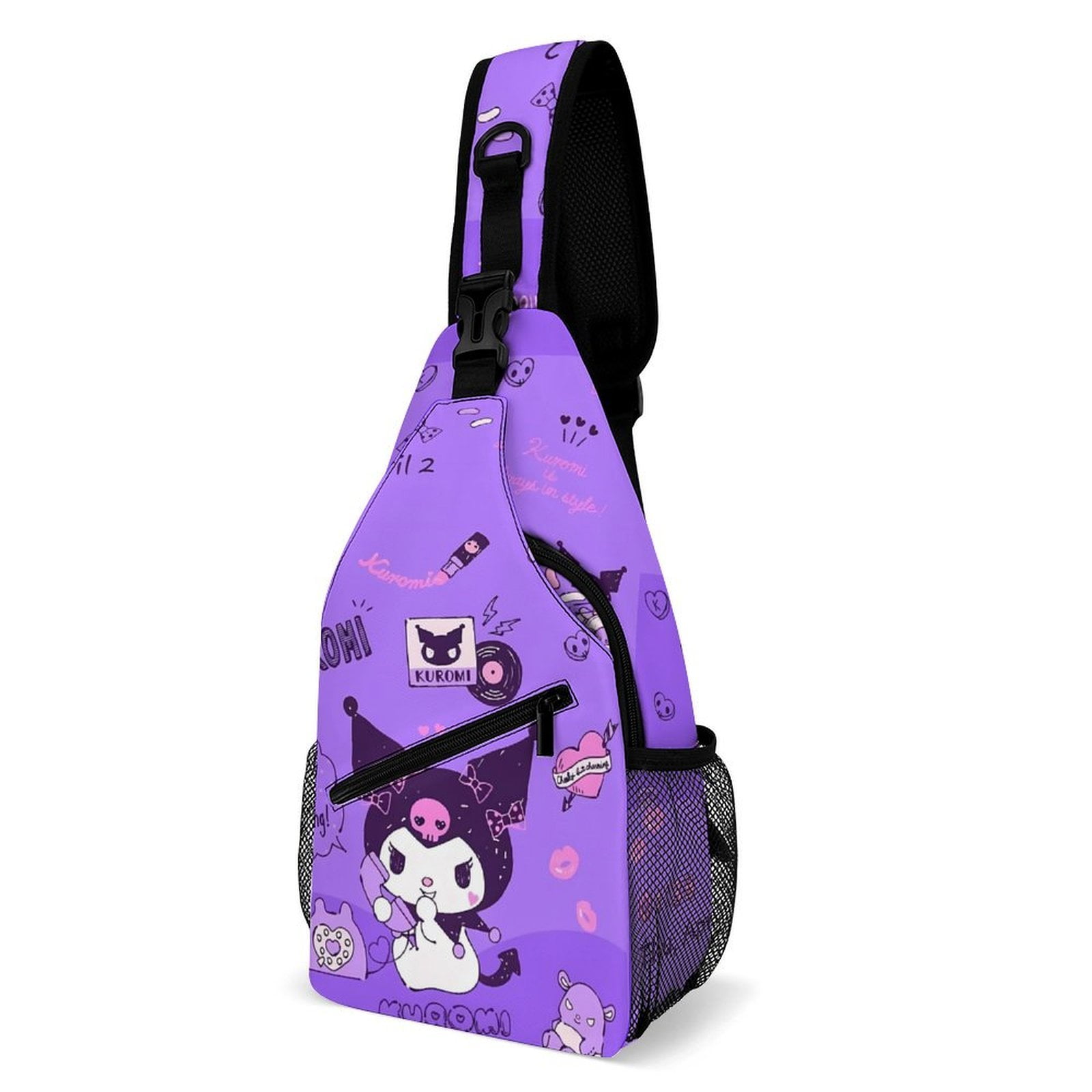 Kuromi Sling Bag For Men Women Shoulder Backpack Chest Bags Crossbody ...