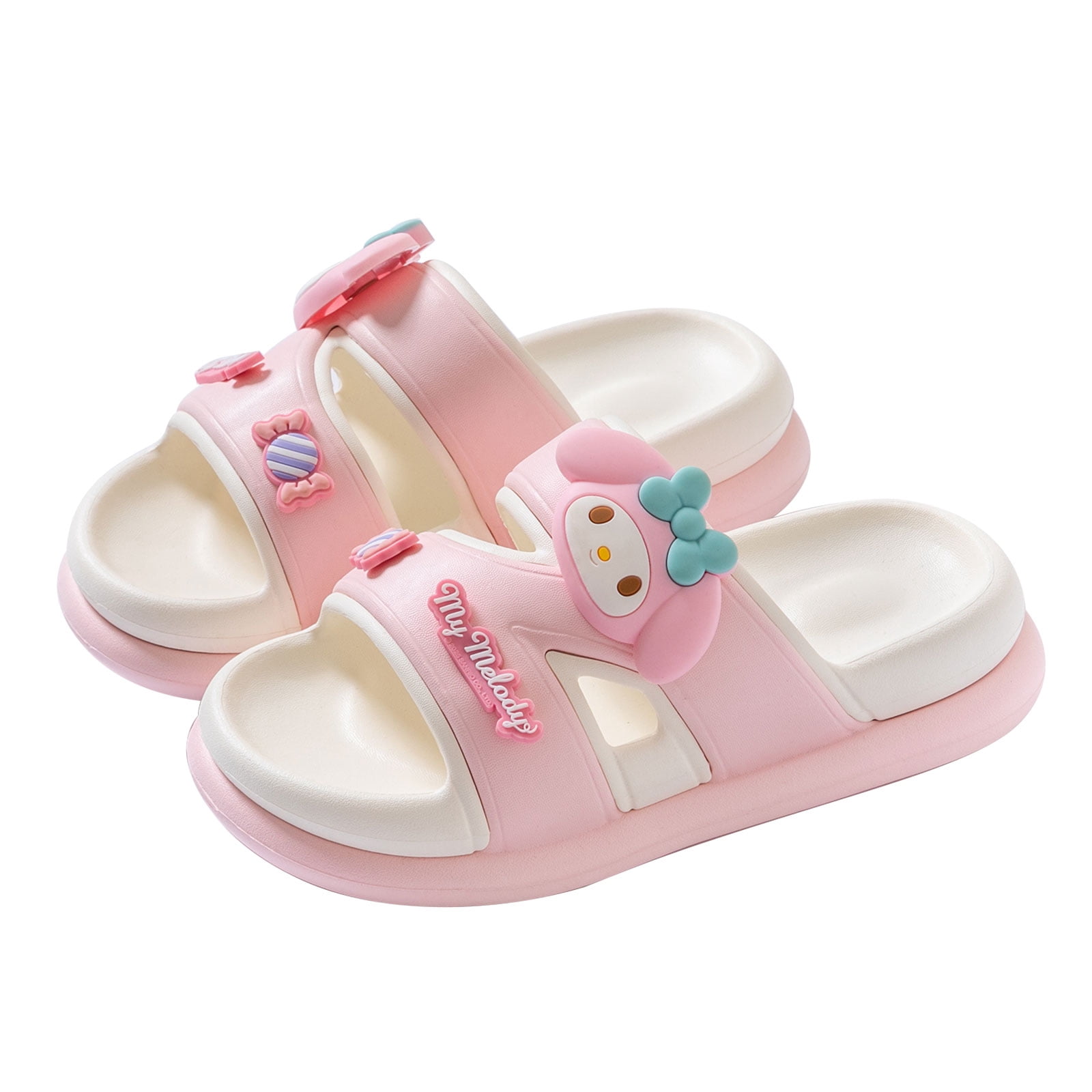 Kuromi Slippers for Women Cute Slides Thick Sole Cartoon Non Slip ...