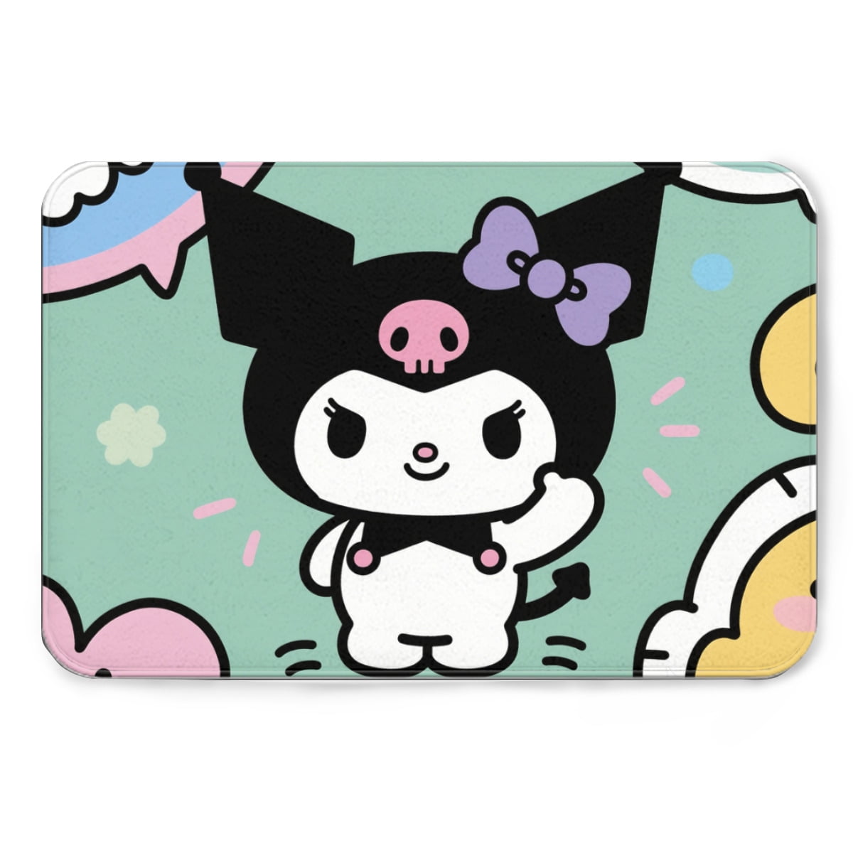 Kuromi Soft Flannel Mat with Single-Side Print - Walmart.com