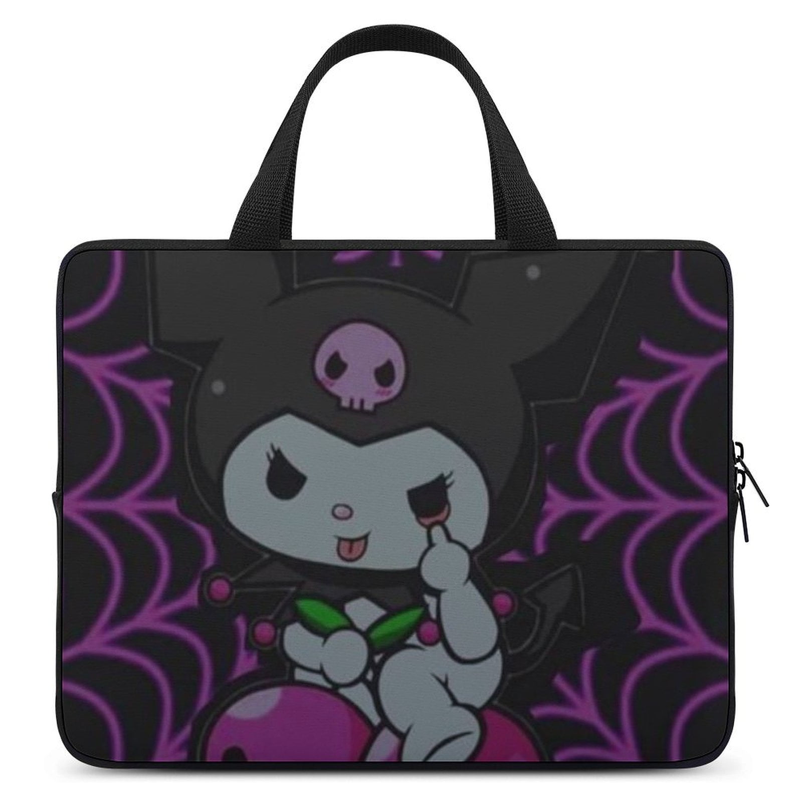Kuromi Spider Web Laptop Bag,Laptop Tote Bag for Women Men 13 Inch ...
