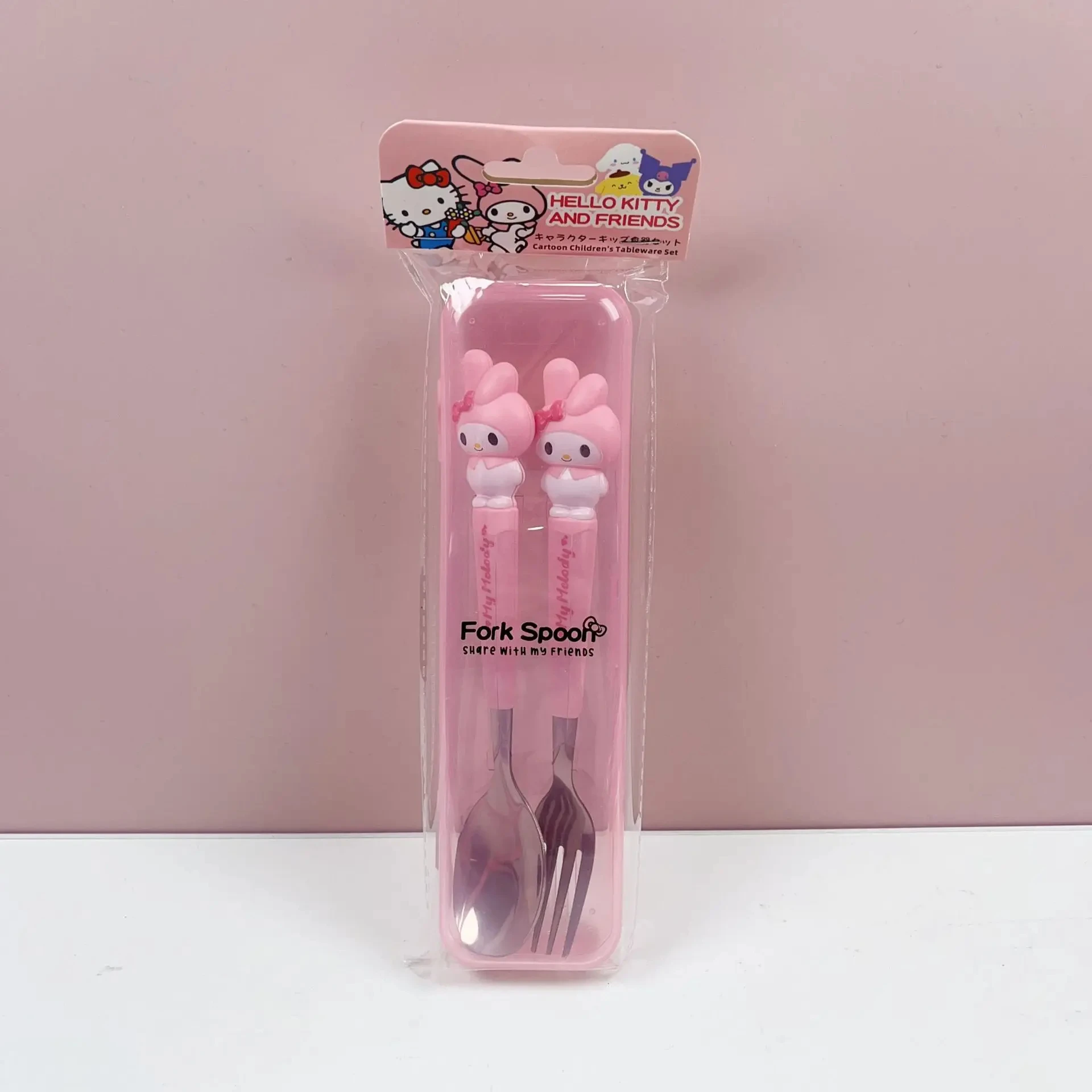 Kuromi Spoon Fork 2 Piece Set Cute Sanrio Pompompurin Hello Kitty My ...