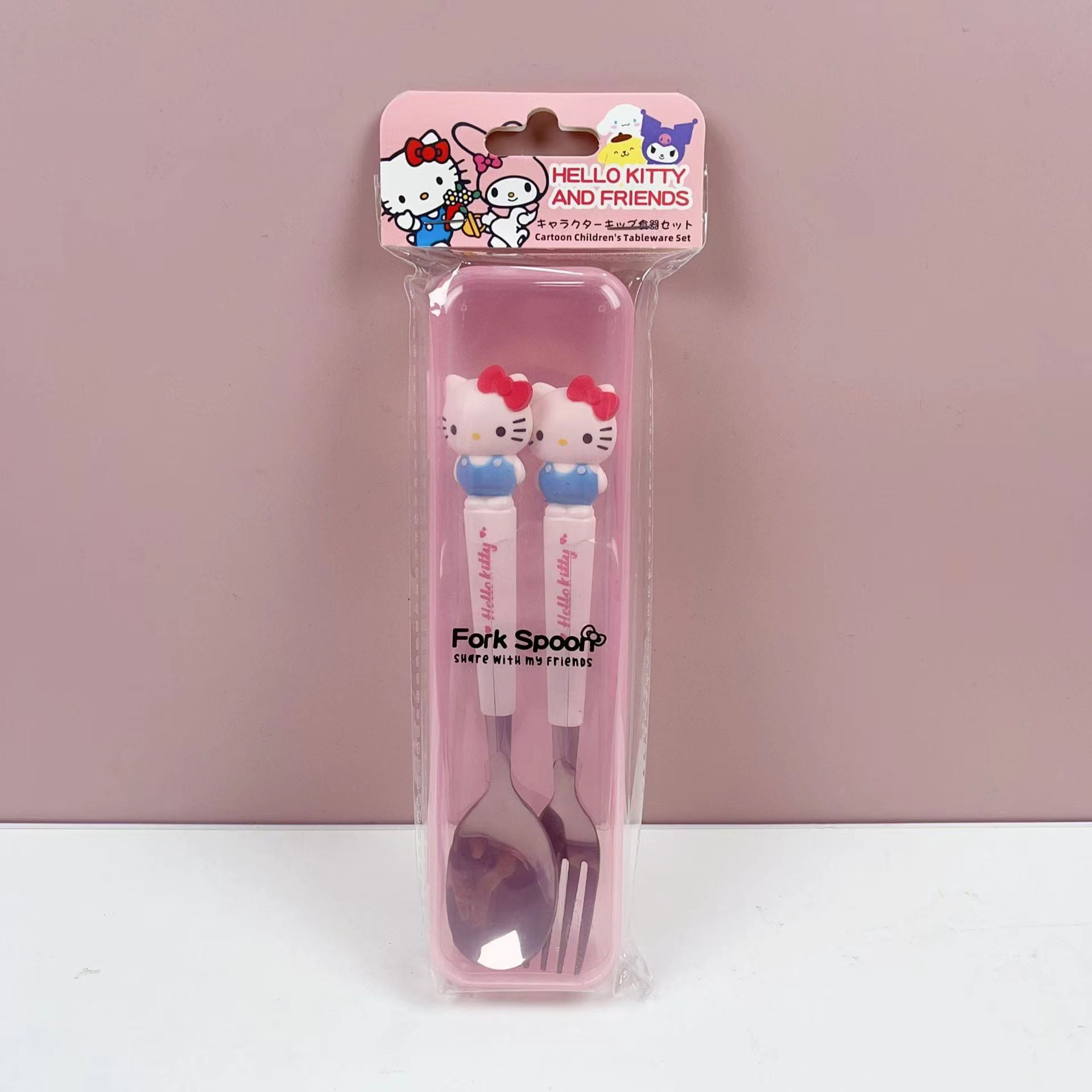 Kuromi Spoon Fork 2 Piece Set Cute Sanrio Pompompurin Hello Kitty My ...