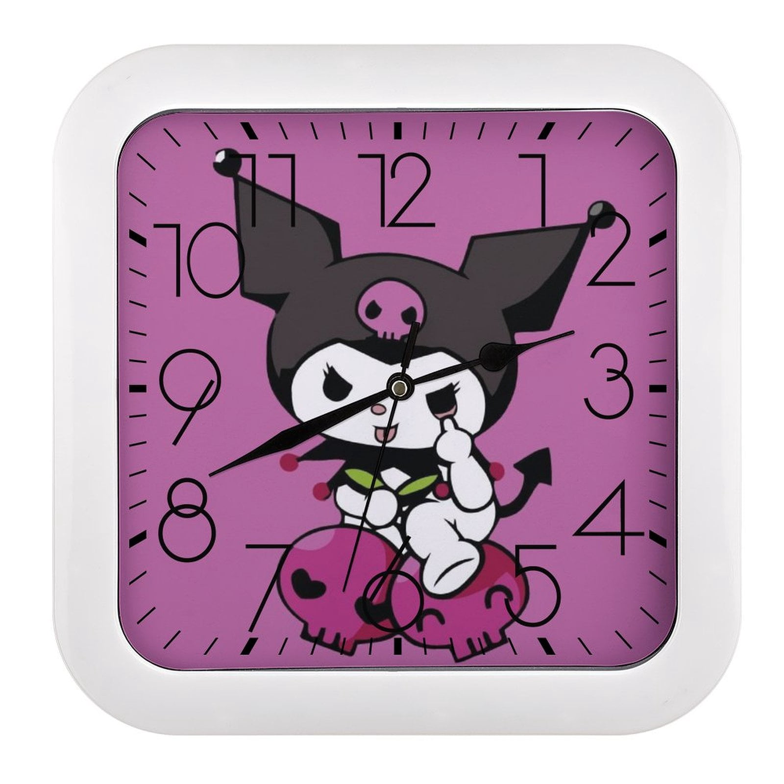Kuromi Square wall clock battery operated decorative - Walmart.com