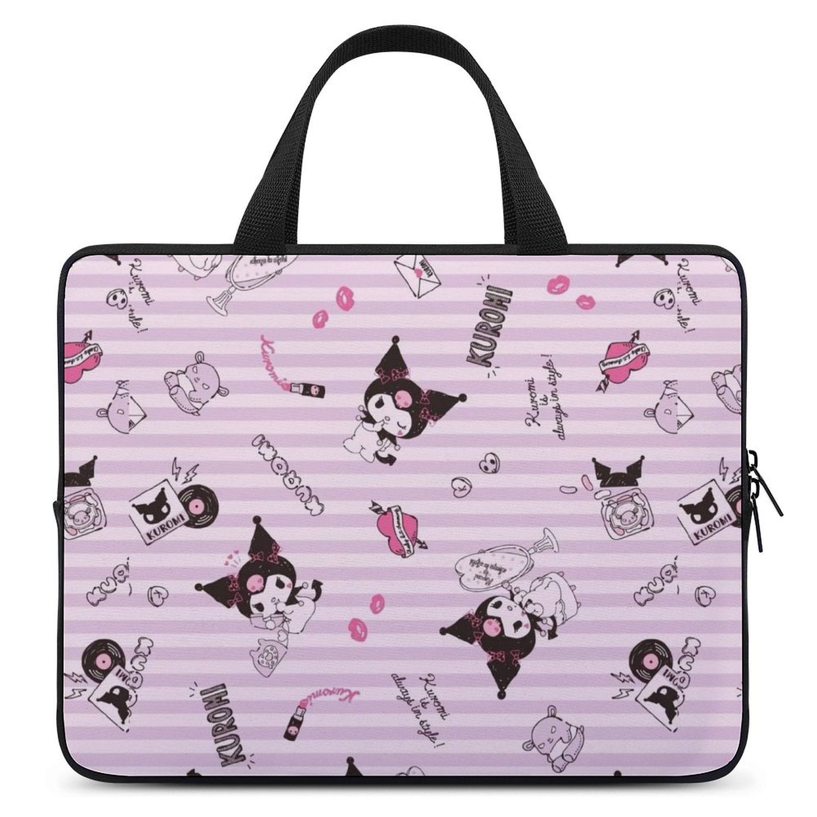 Kuromi Stripe 17 Inch Laptop Bag,Expandable Computer Bag Laptop ...