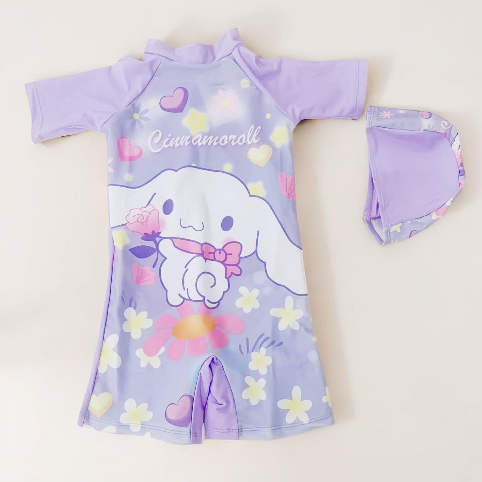 Kuromi Summer Swimsuits Thin Anime Figure Conjoined Cartoon Cinnamoroll ...