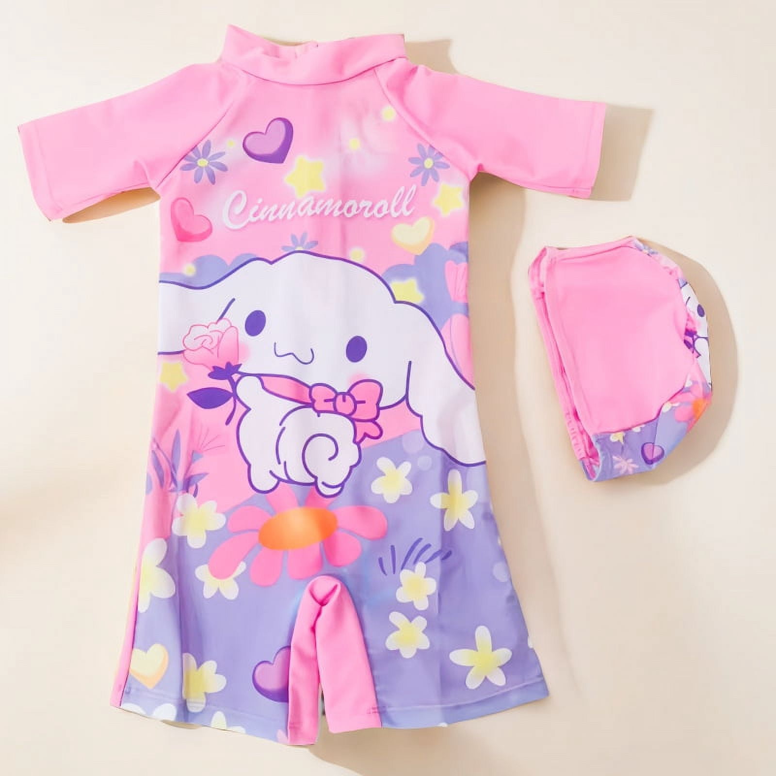 Kuromi Summer Swimsuits Thin Anime Figure Conjoined Cartoon Cinnamoroll ...