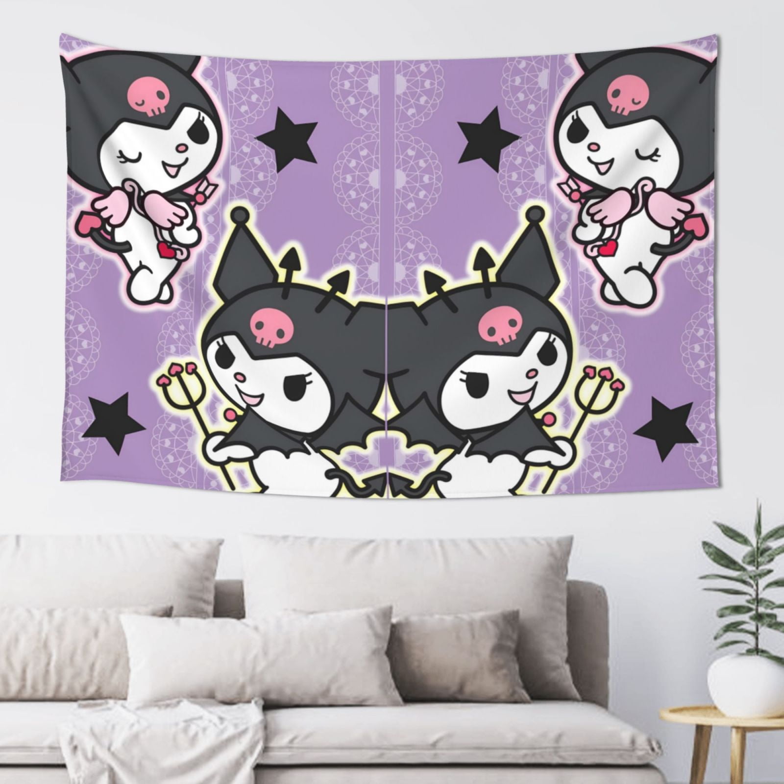 Kuromi Tapestry For Bedroom, Art Wall Hanging Tapestries Wall Hanging ...