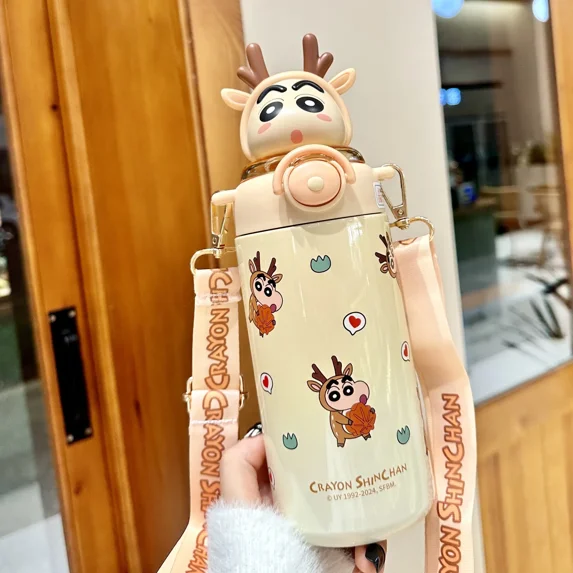 Kuromi Thermos Cup Crayon Shin Chan Cute Water Bottle Keeps Cold ...