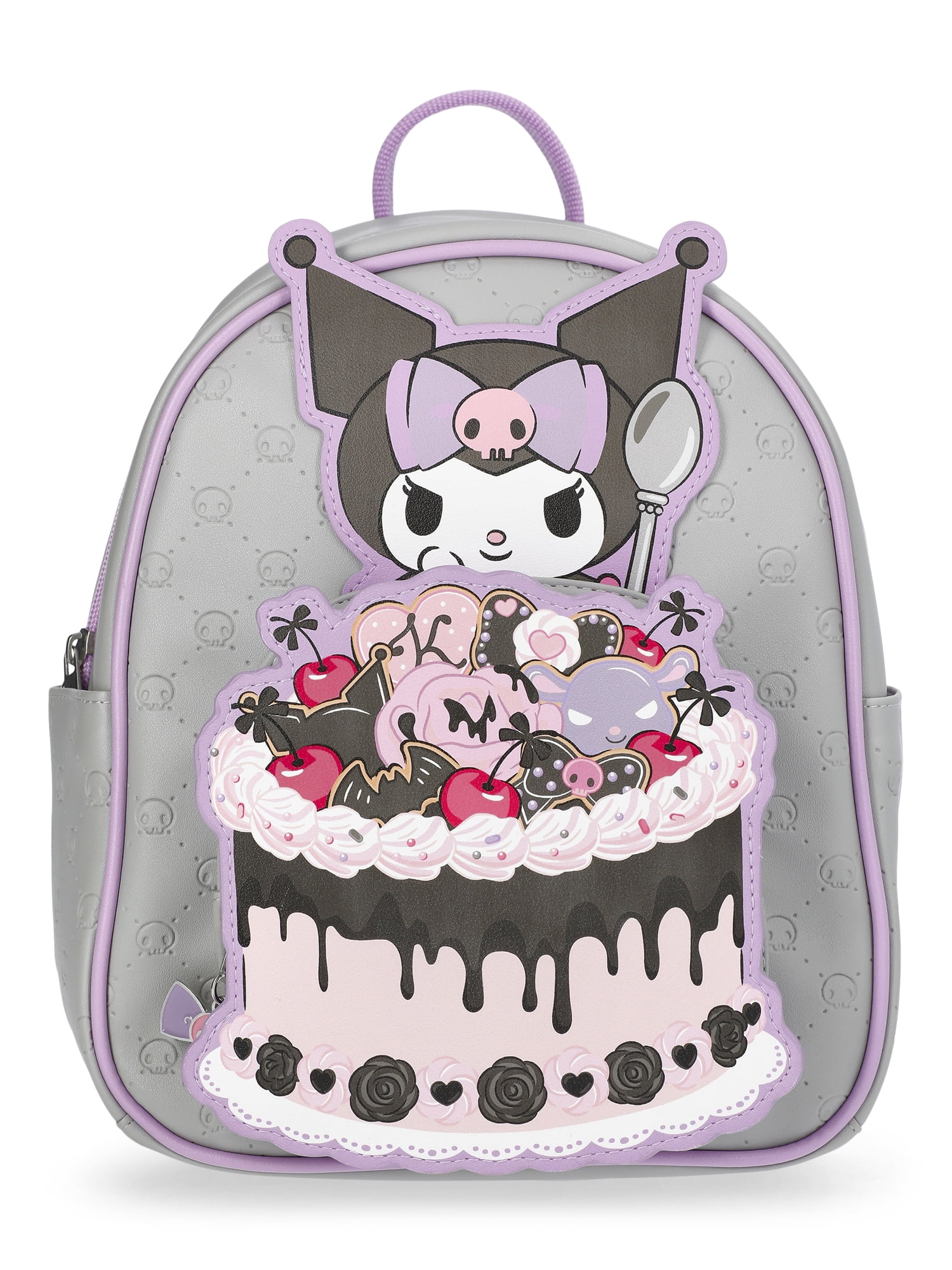 Kuromi Women's Too Sweet Faux Leather Mini Backpack, 10.5", Purple ...