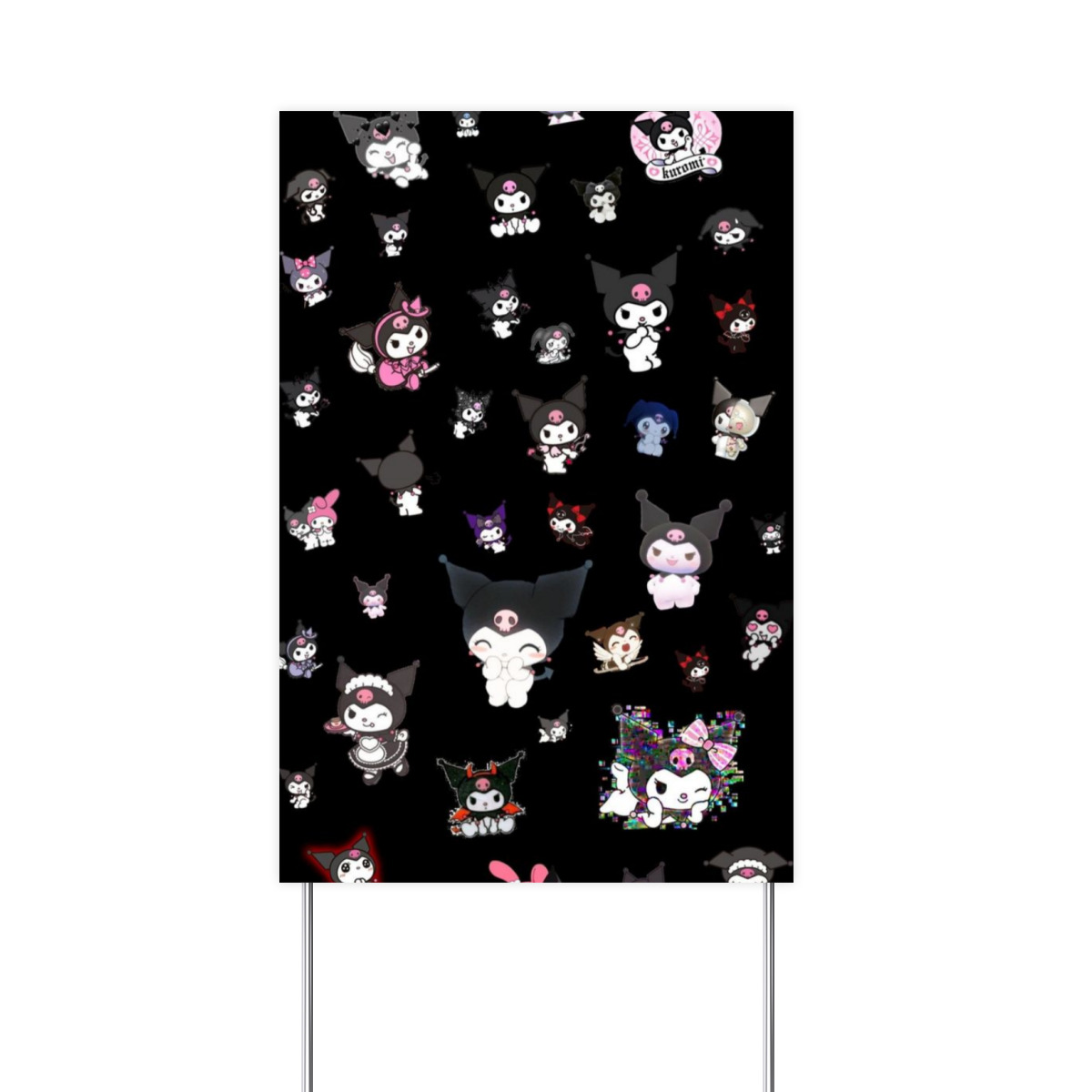 Kuromi Vertical Yard Display Sign, 12 x 18 Inch Yard/Lawn Decoration ...
