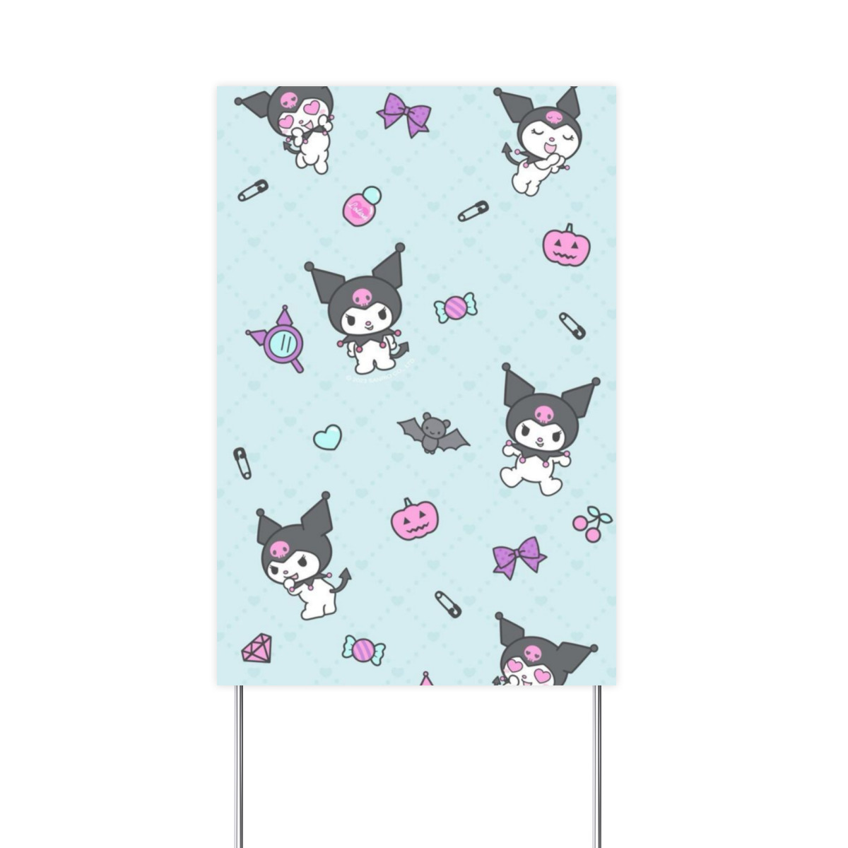 Kuromi Vertical Yard Display Sign, 12 x 18 Inch Yard/Lawn Decoration ...