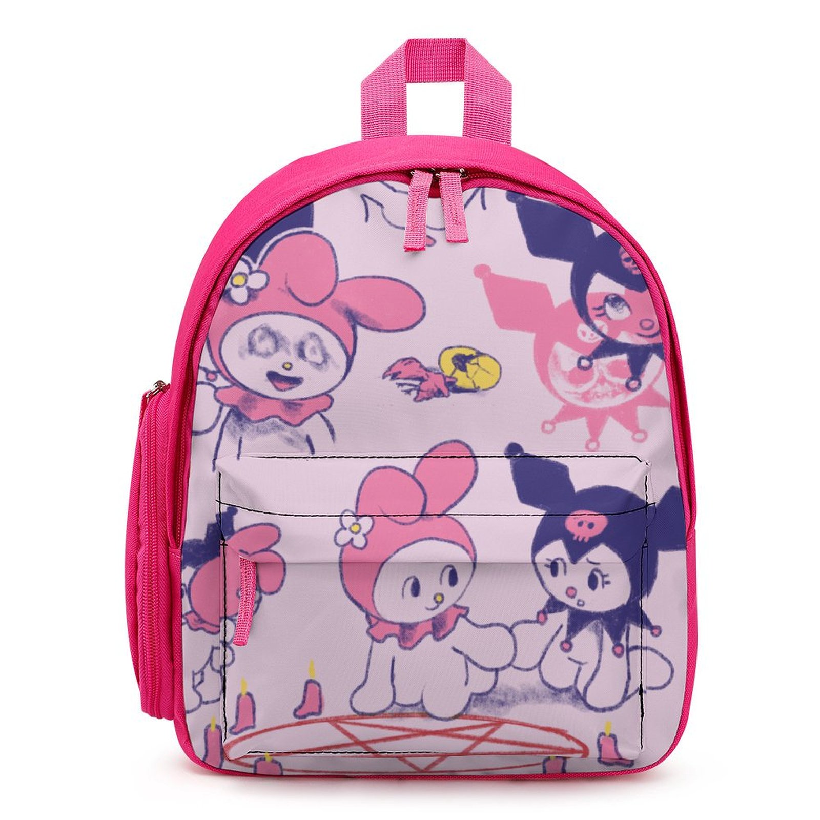 Kuromi Women's mini backpack for school pink-style-40 - Walmart.com