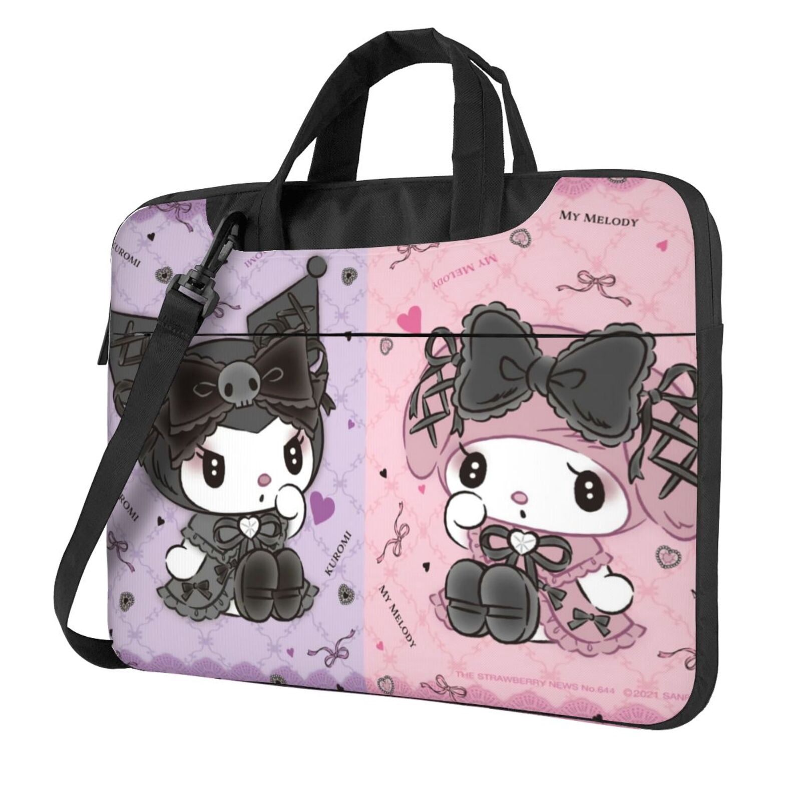 Kuromi and My Melody Laptop Bag, 13 inch Computer Bag Messenger ...