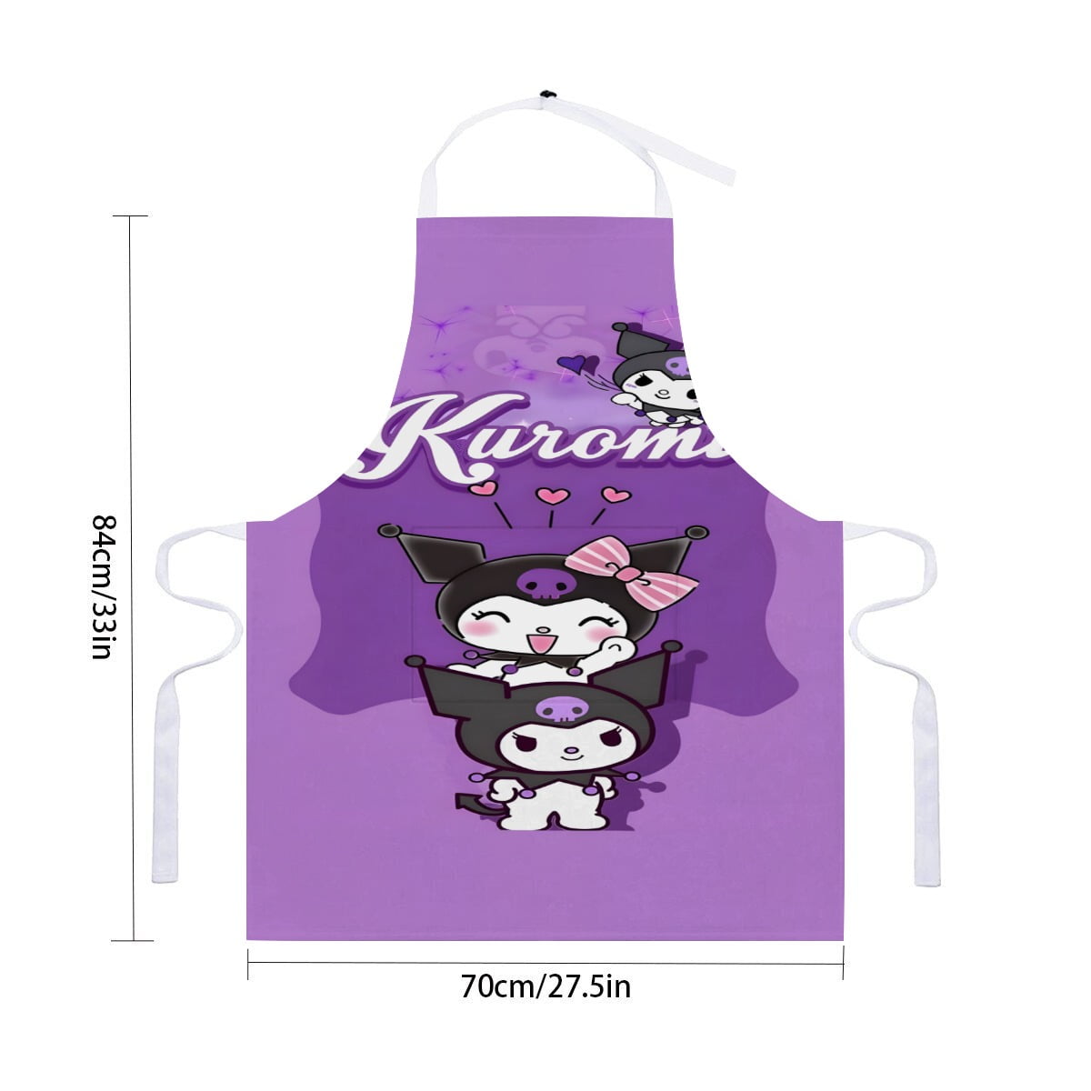 Kuromi apron, waterproof with pockets, suitable for adult kitchen use ...