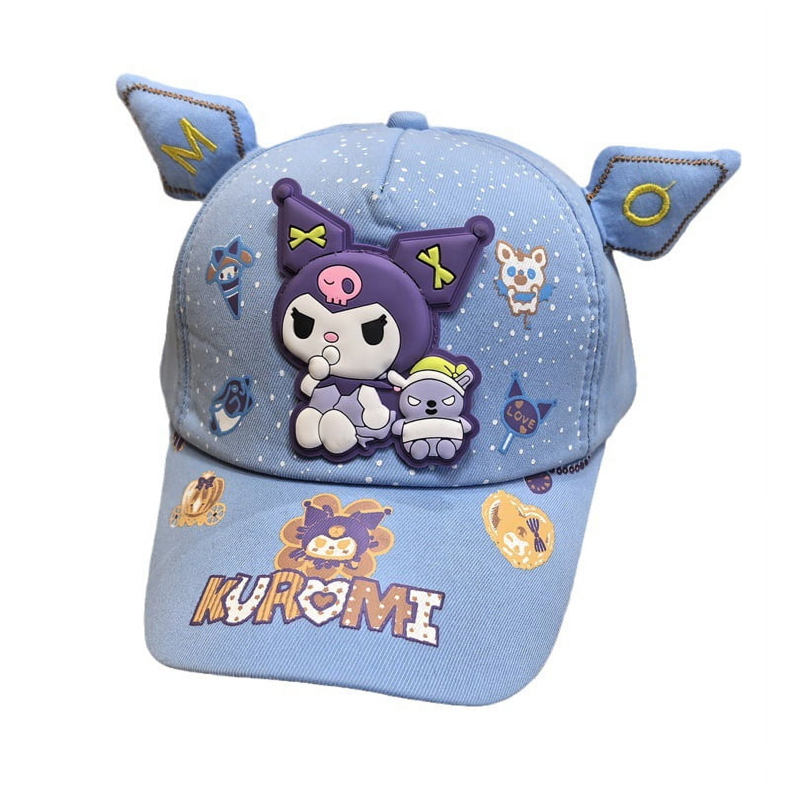 Kuromi baseball hat for kids cute Kuromi hat with ears Kuromi ...