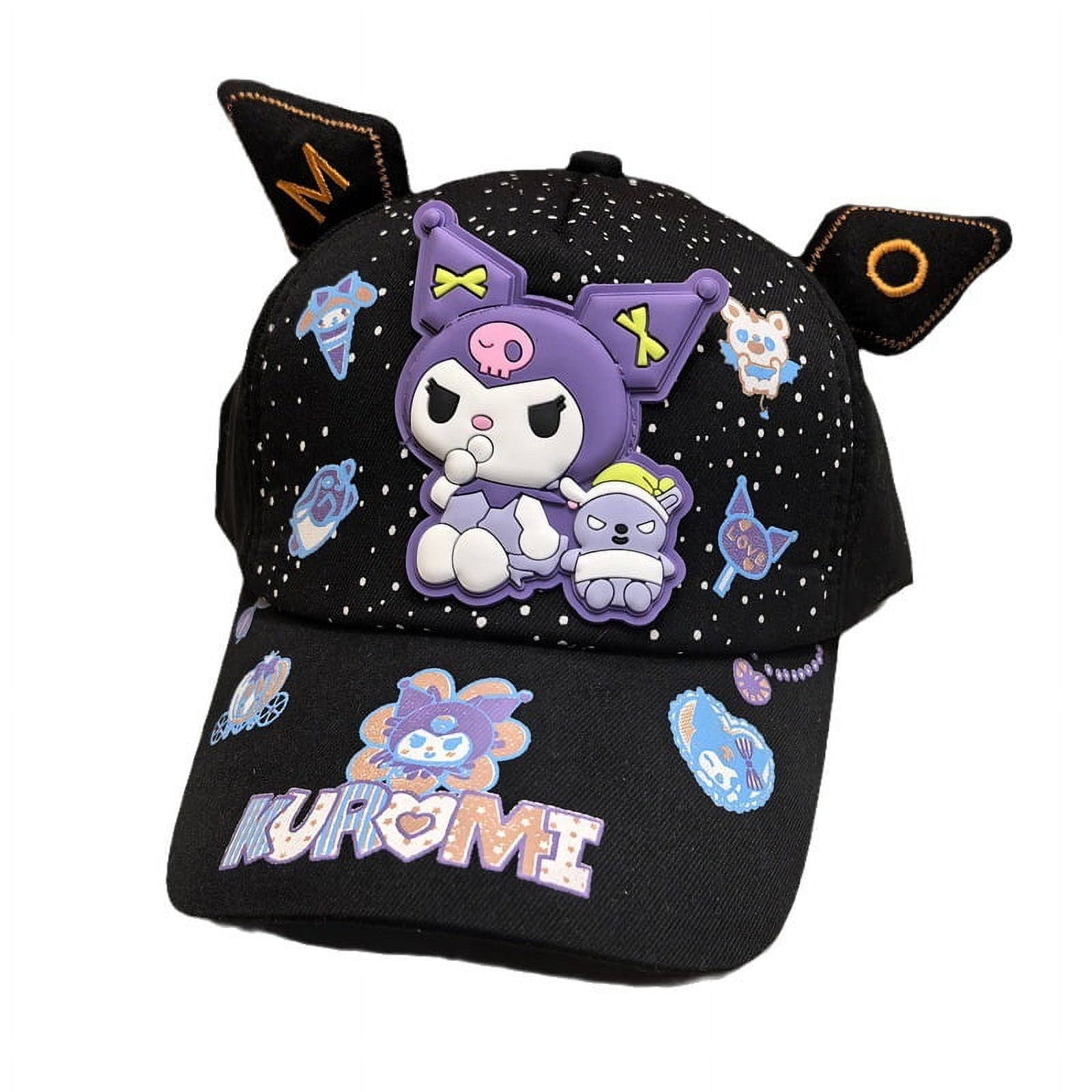 Kuromi baseball hat for kids cute Kuromi hat with ears Kuromi ...