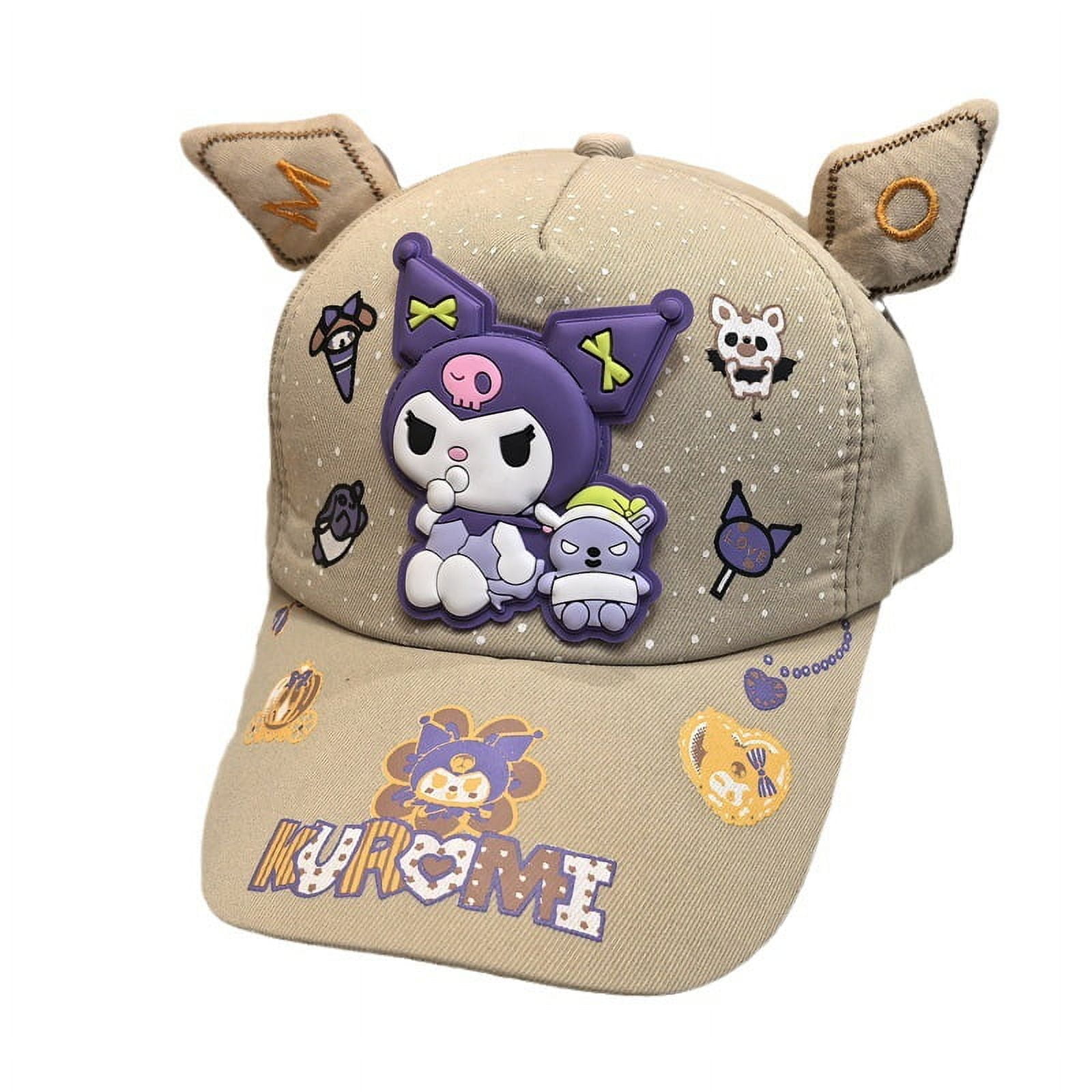 Kuromi baseball hat for kids cute Kuromi hat with ears Kuromi ...