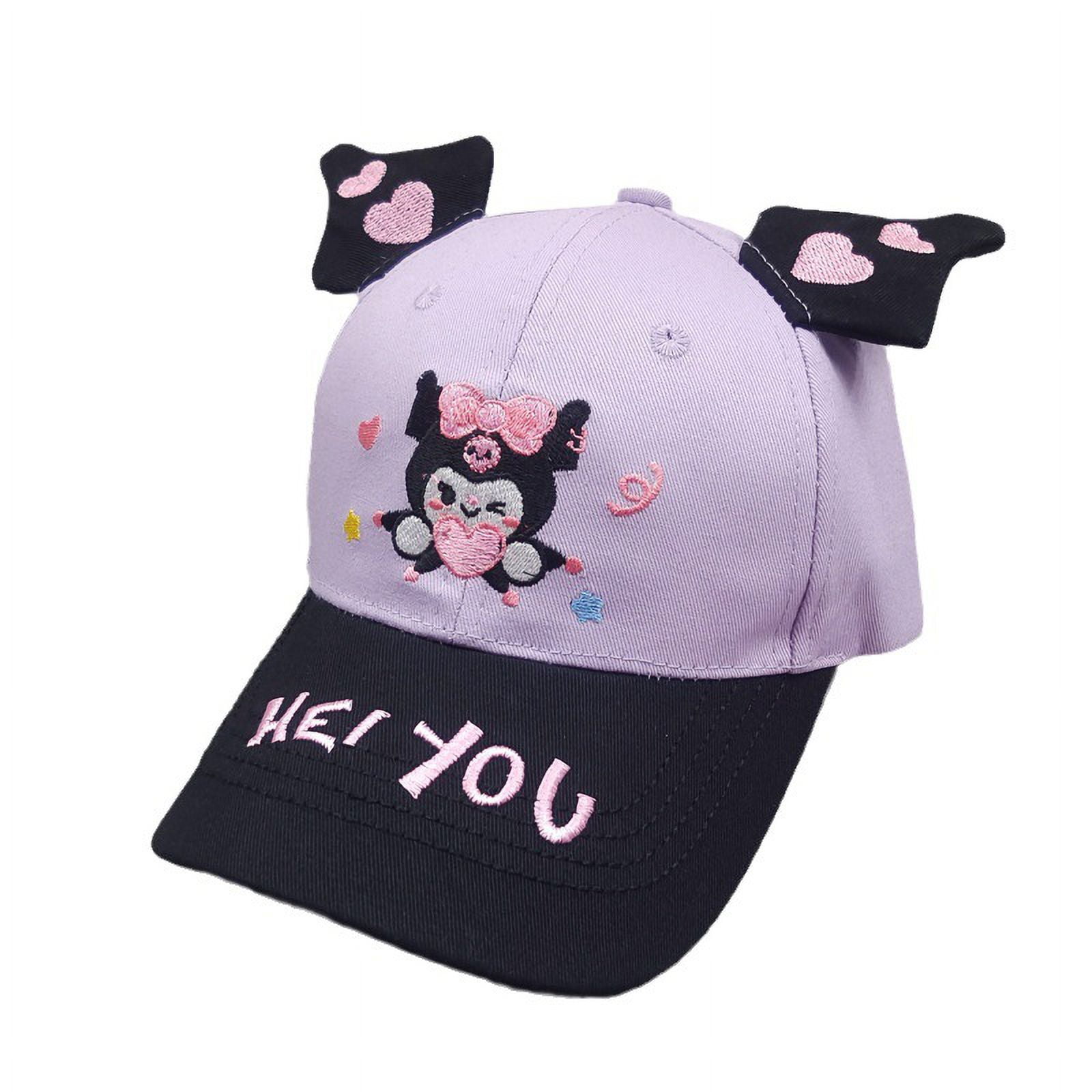 Kuromi baseball hat for kids cute Kuromi hat with ears Kuromi ...