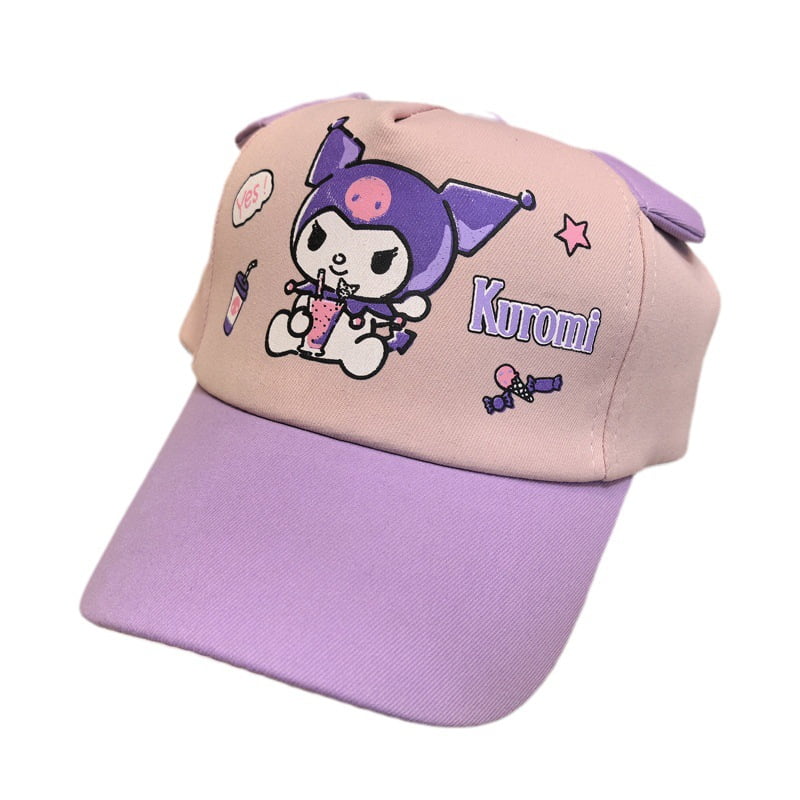 Kuromi baseball hat for kids cute Kuromi hat with ears Kuromi ...