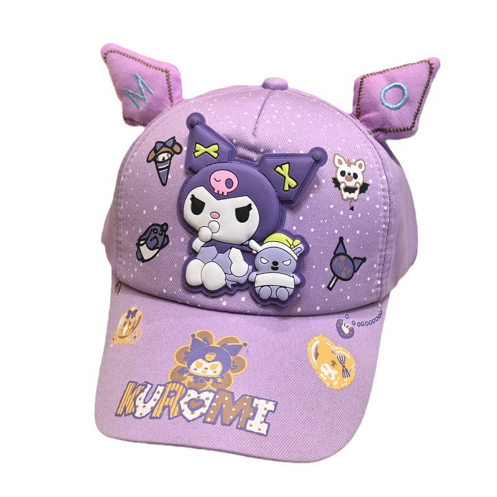 Kuromi baseball hat for kids cute Kuromi hat with ears Kuromi ...