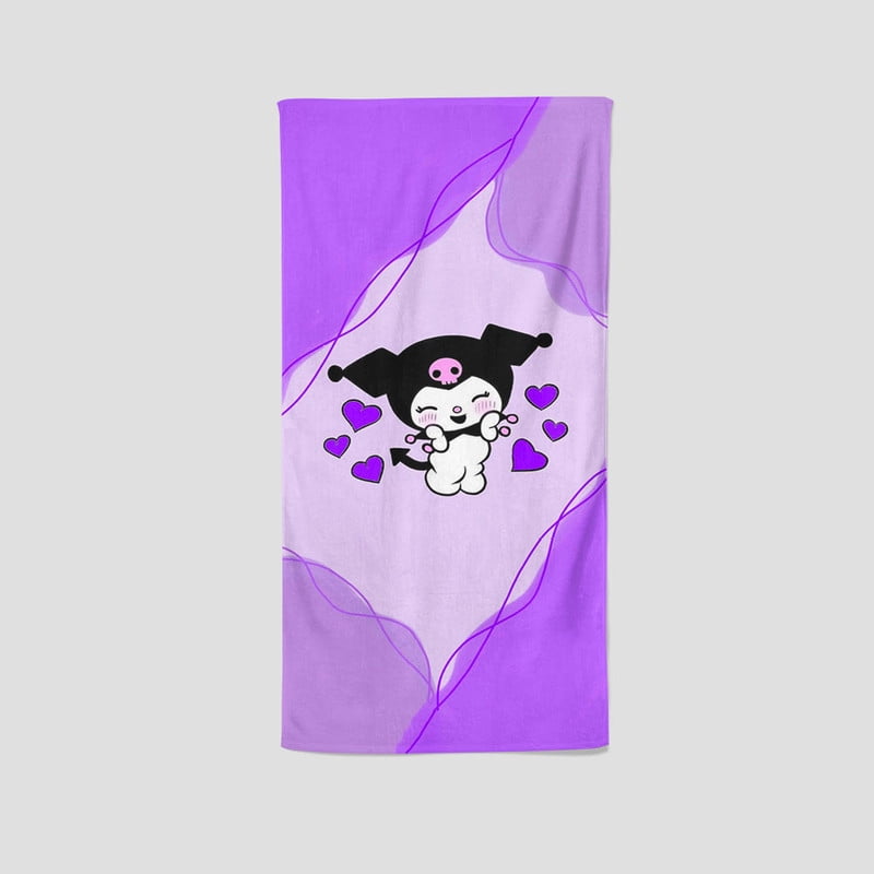 Kuromi has designed a distinctive single-sided towel, a custom gift for ...