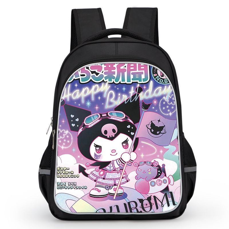 Kuromi medium waterproof spine protection weight reduction super cute lightweight backpack ...