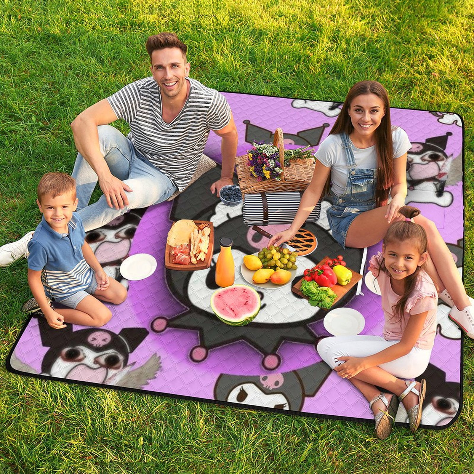 Kuromi's Avatar Extra Large Picnic Outdoor Blanket,78 x 78 Waterproof ...