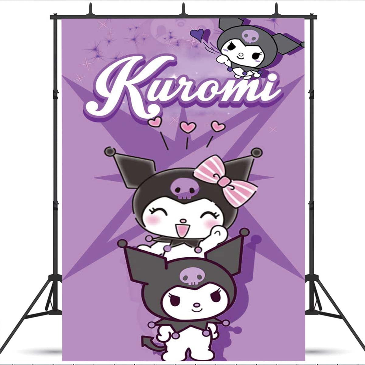 Kuromi school Backdrop Background Banner Birthday Party Supplies ...