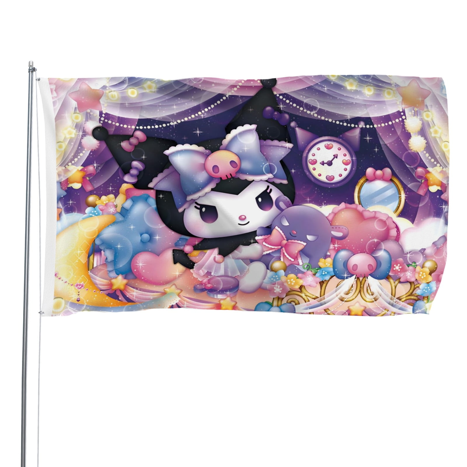 Kuromi-themed Printed Flag Perfect gift for fans, friends, and family ...