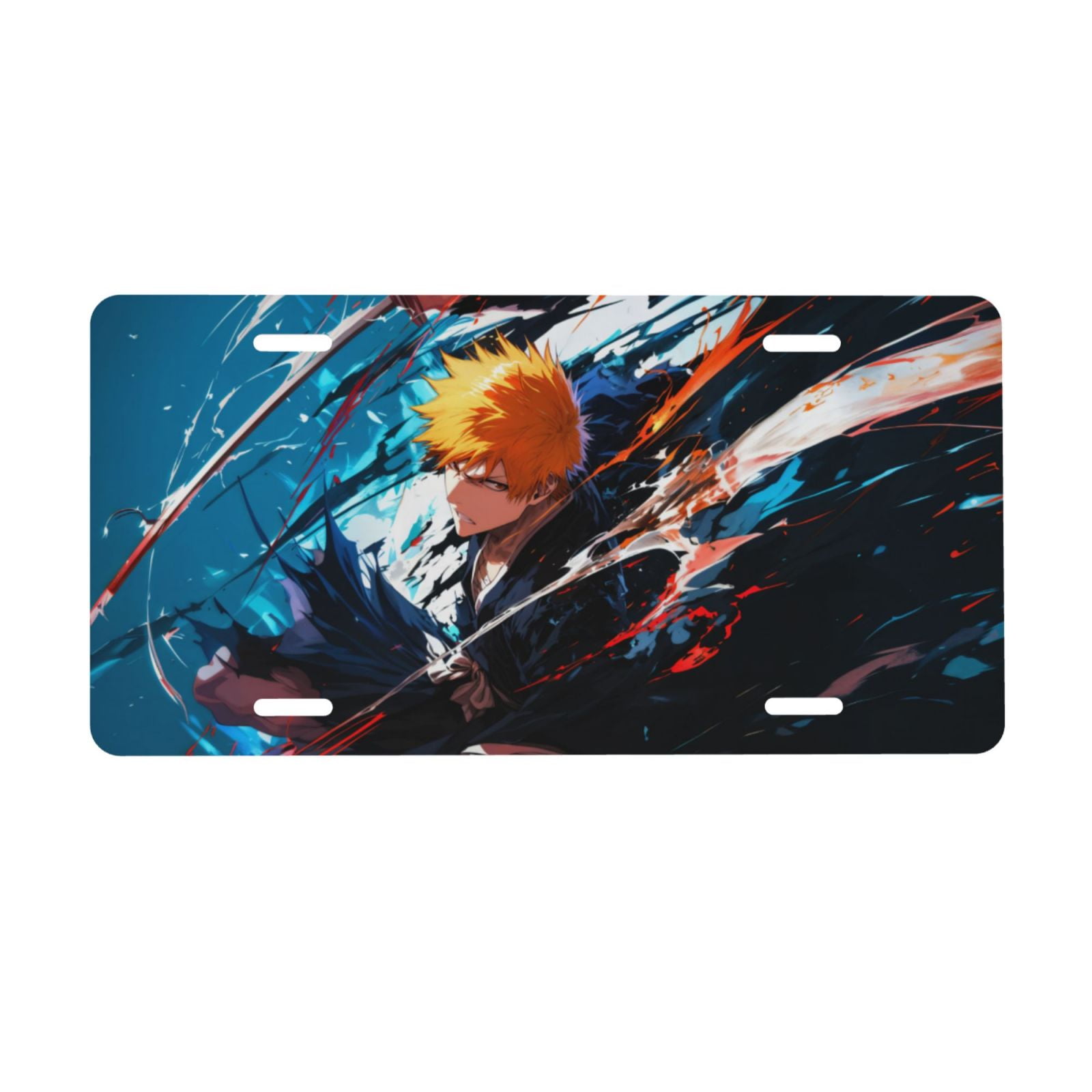 Kurosaki Ichigo Bleach License Plate, Car Front License Plates With 4 ...