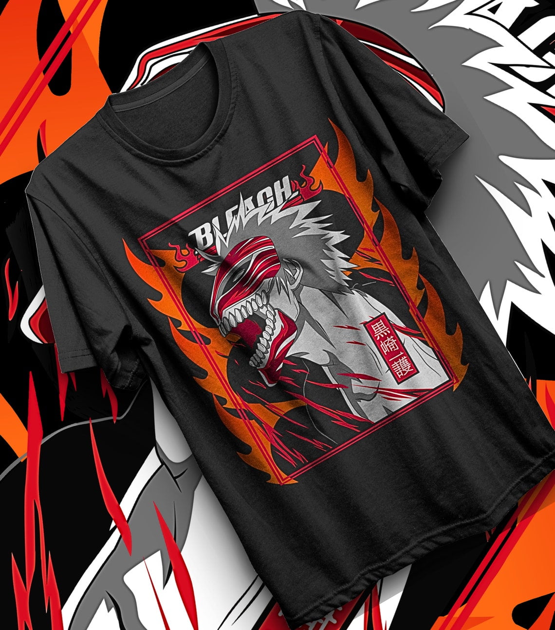 Kurosaki Ichigo T-shirt, Bleach Manga Anime Shirt,Light Pink color,size ...