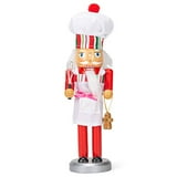 Kurt Adler 10-Inch Wooden Chef Nutcracker - Walmart.com