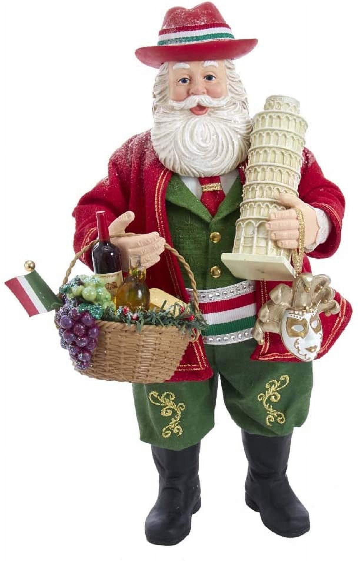 Kurt Adler 11-Inch Fabriché Musical Italian Santa - Walmart.com