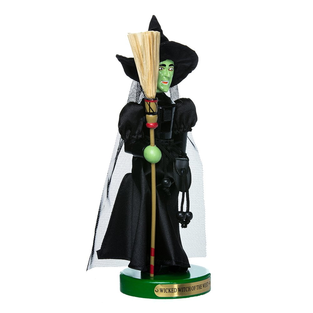 Kurt Adler 11-Inch Wooden Wizard of Oz Wicked Witch Nutcracker ...