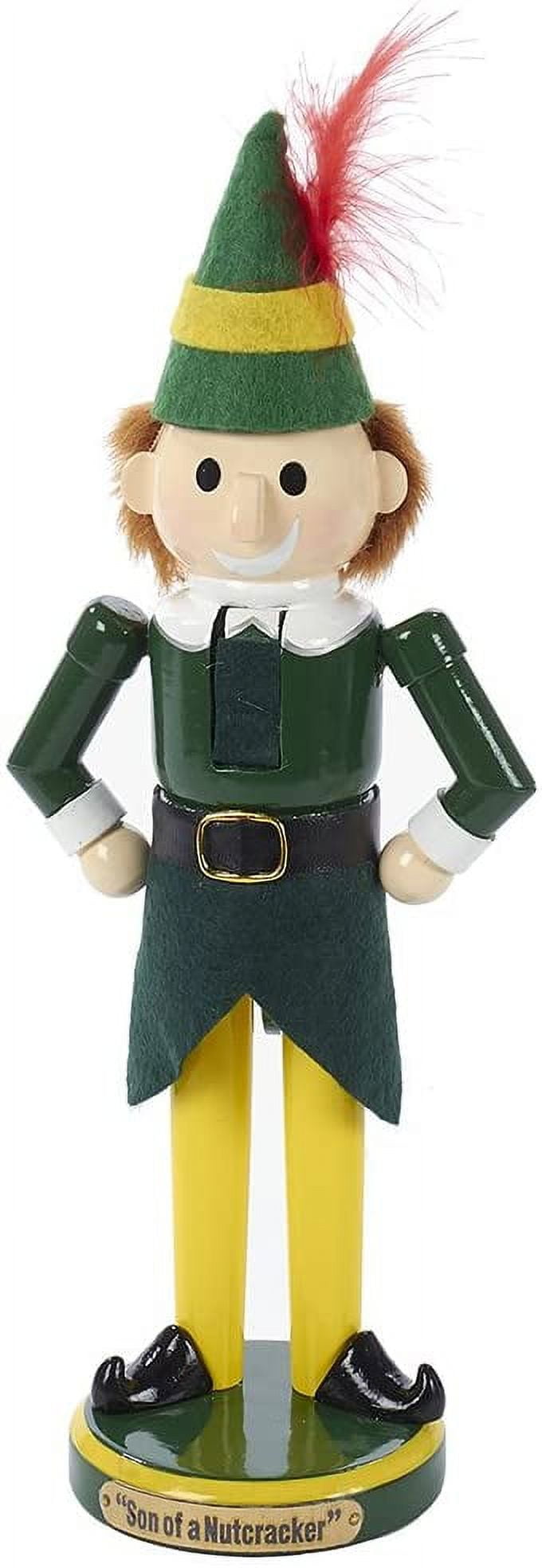 Kurt Adler Christmas 11-Inch Wooden Buddy the Elf Nutcracker - Walmart.com