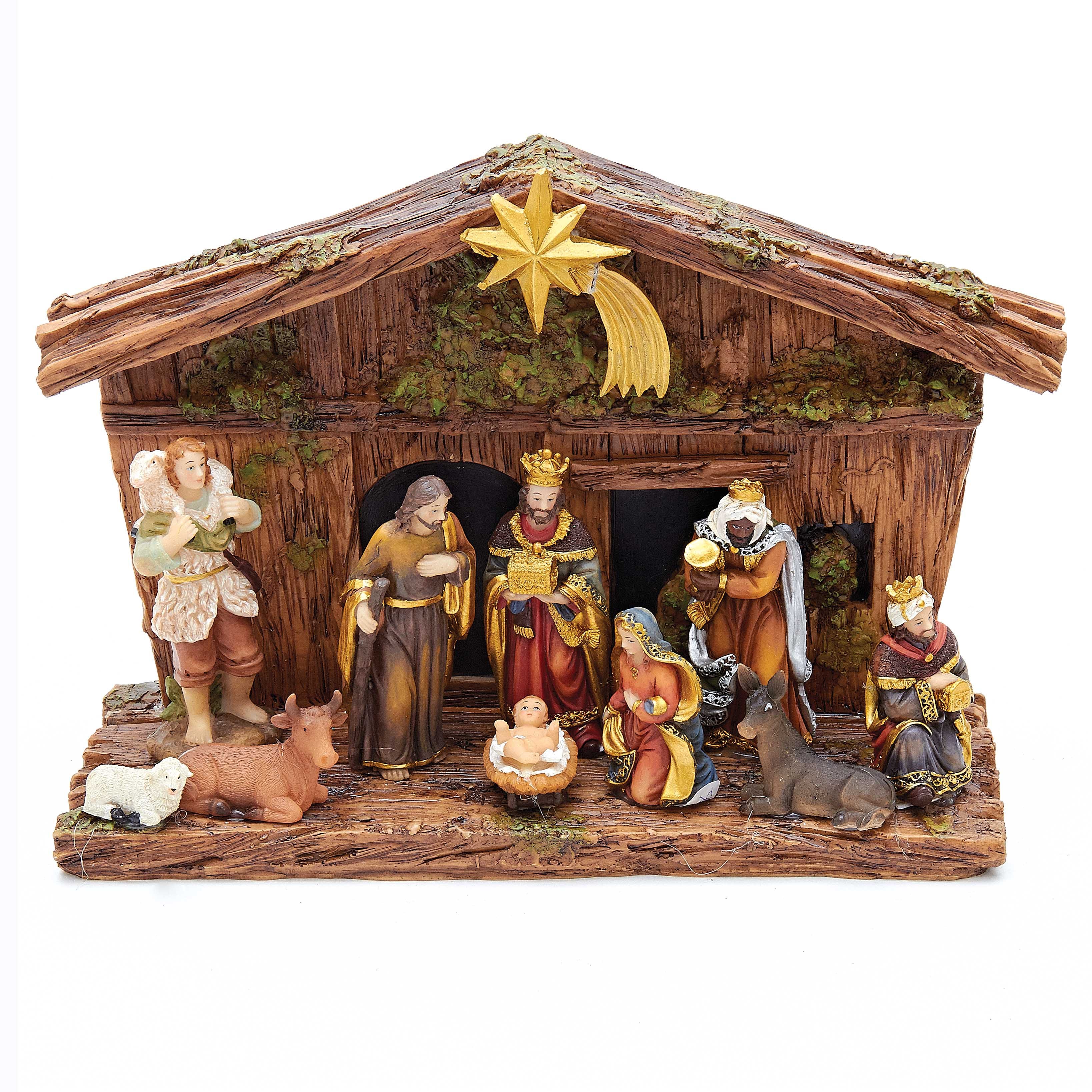 Kurt Adler 10.5" Child's 1st Nativity Set, 12 Pc - Walmart.com