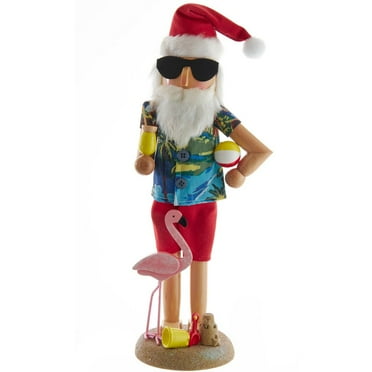 Kurt Adler 8-Inch Surfer Santa Nutcracker - Walmart.com