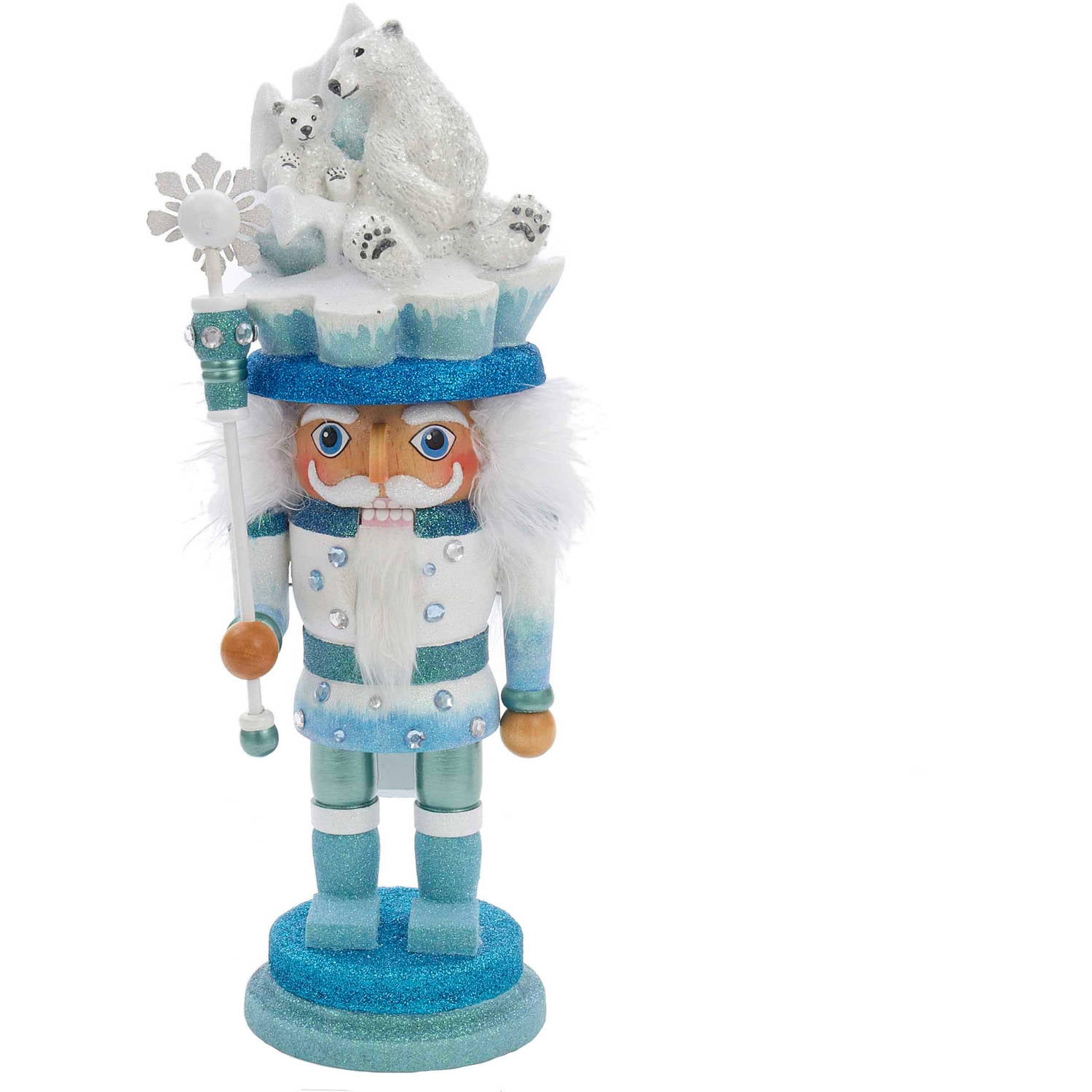 Kurt Adler 15" Hollywood Polar Bear Nutcracker - Walmart.com