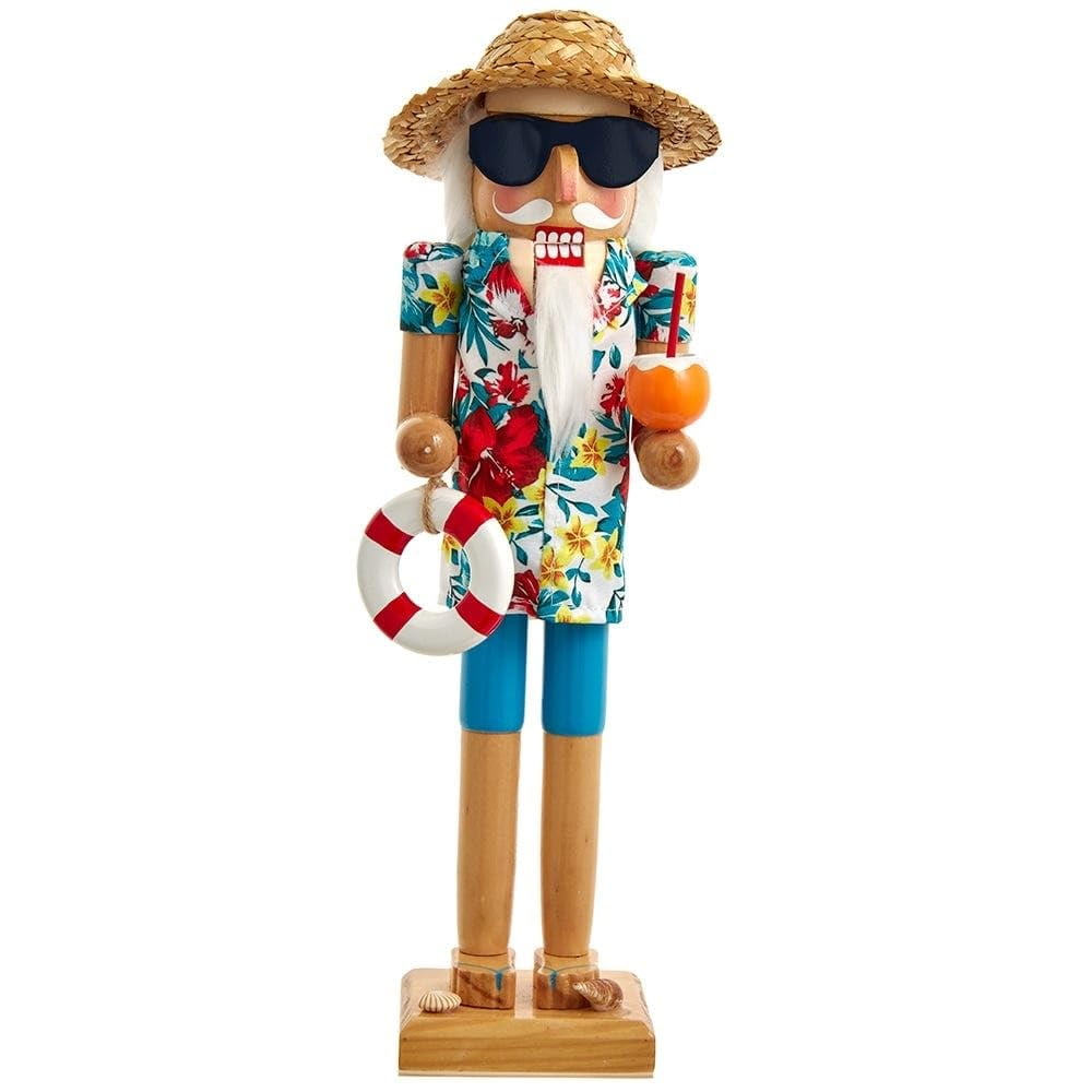 Kurt Adler 15-Inch Beach Santa Nutcracker - Walmart.com