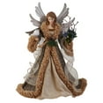Kurt Adler 16-Inch Rustic Glam Angel Tree Top - Walmart.com