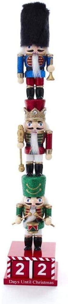 Kurt Adler 16-Inch Stacked Miniature Nutcracker with Calendar - Walmart ...