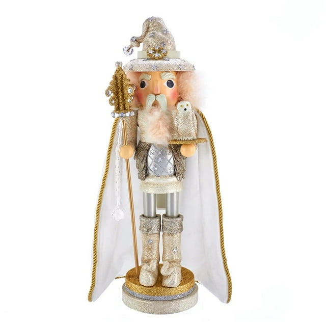 Kurt Adler 17.5-Inch Hollywood™ White Wizard Nutcracker - Walmart.com