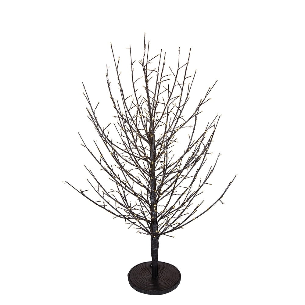 Kurt Adler 3-Foot Dark Brown Twig Tree with 500 Warm White Cluster ...