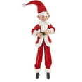 Kurt Adler 30" Indoor Christmas Decoration, Red and White Posable Elf ...